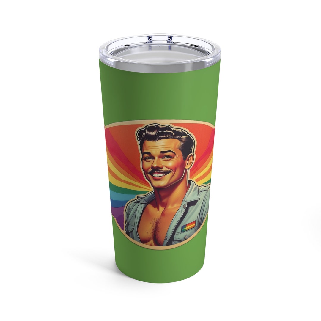 LGBT Gay Pride Pin-up Vintage Insulated Tumbler 20oz Modern Pin up Art ...