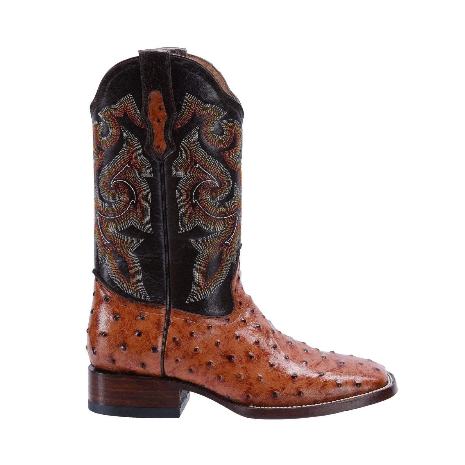 BD701 Cognac Men's Western Boots: Square Toe Cowboy & Rodeo Boots in ...