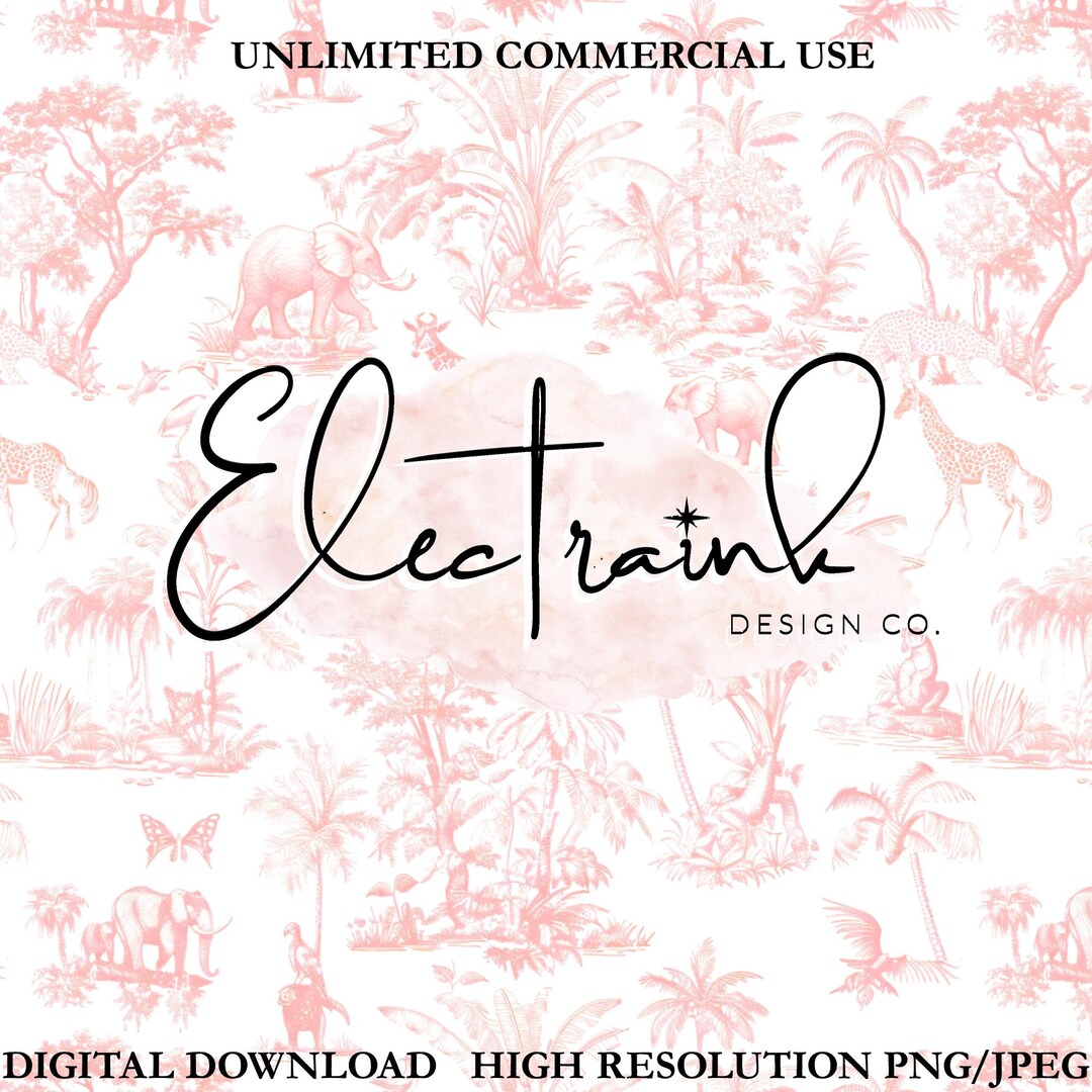 Peach Chinoiserie Toile De Jouy Seamless Pattern (digital Paper) - Etsy