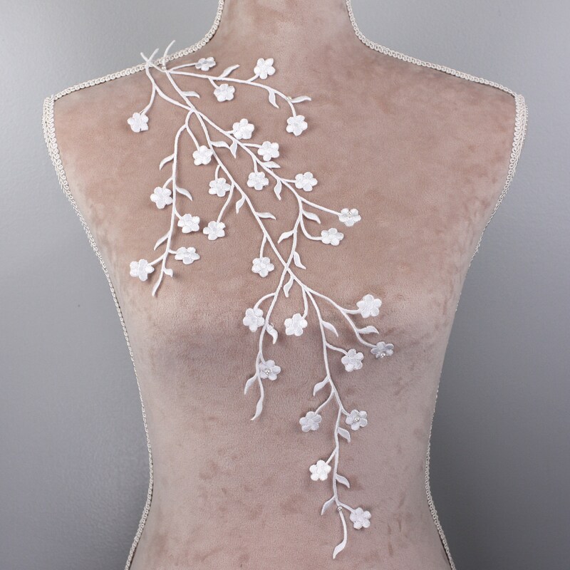 White Applique - Etsy