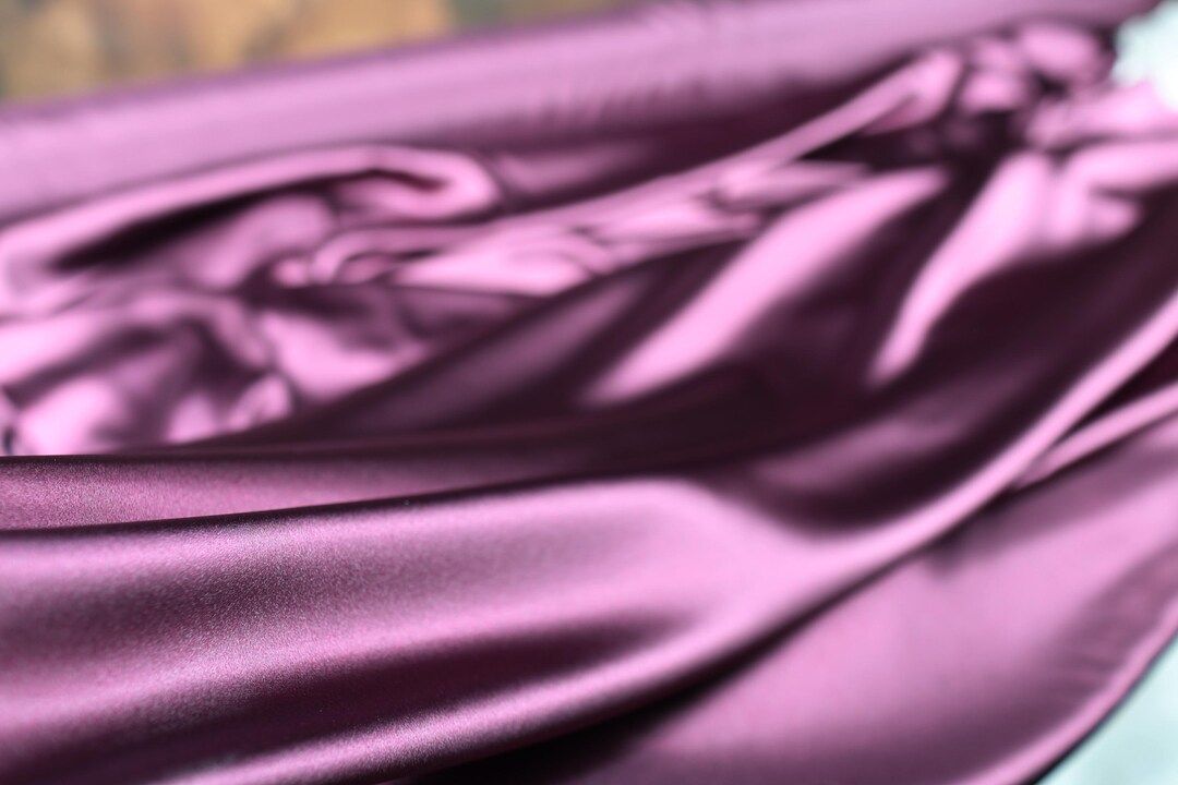 Raisin Charmeuse Satin Fabric: Polyester, Bridal & Costume Sewing - Etsy