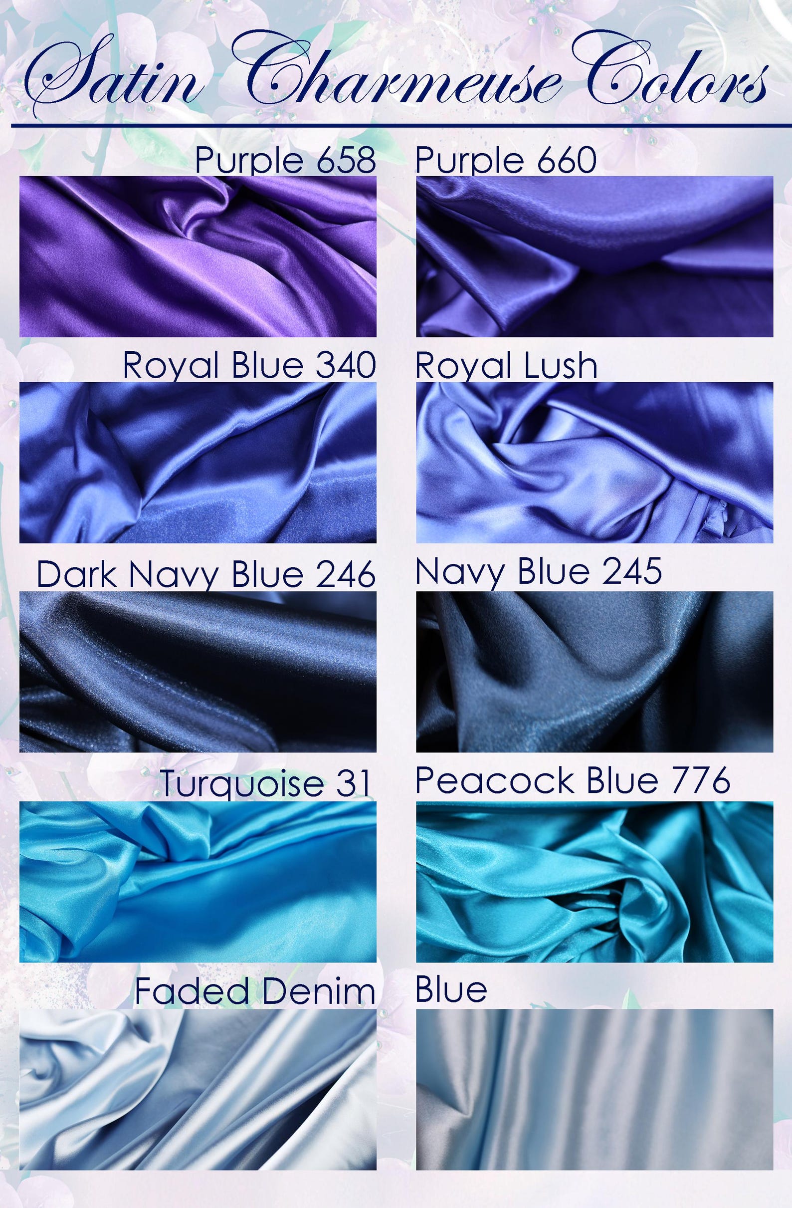 Charmeuse Satin Fabric: Polyester for Bridal & Costume Sewing - Etsy