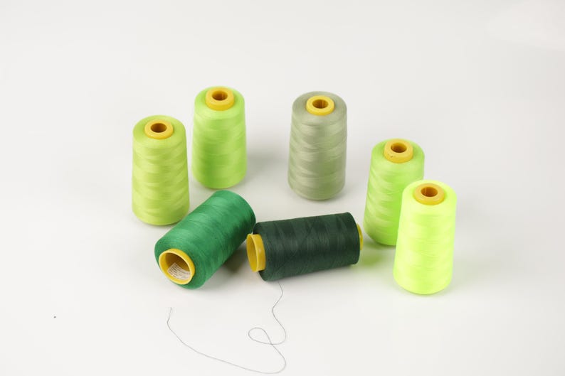 Lime Green Polyester Sewing Thread, All Purpose 4150 Yards - Etsy UK