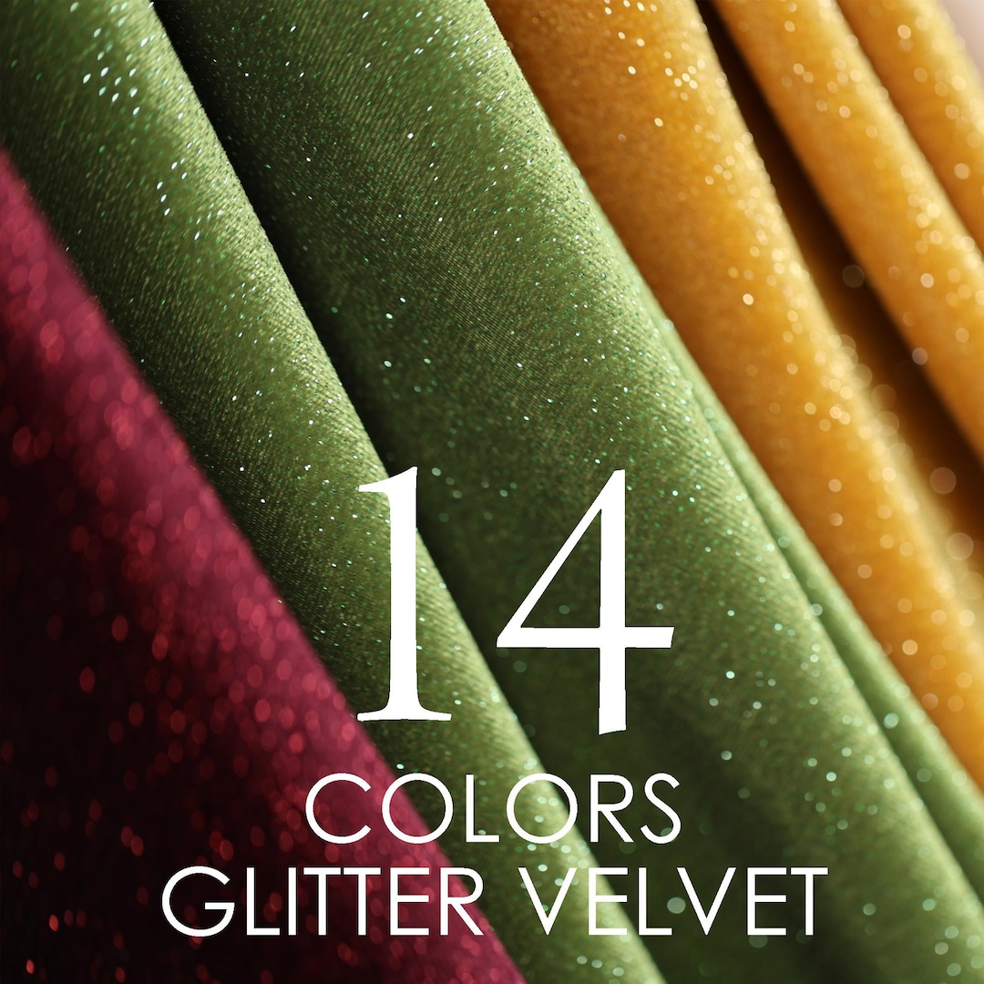 Glitter Velvet Fabric: Soft 4-way Stretch, Prom & Dance Costumes - Etsy