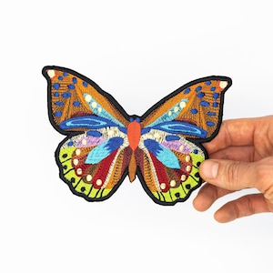 Embroidered Patch Butterfly Embroidered Iron on Patches - Etsy