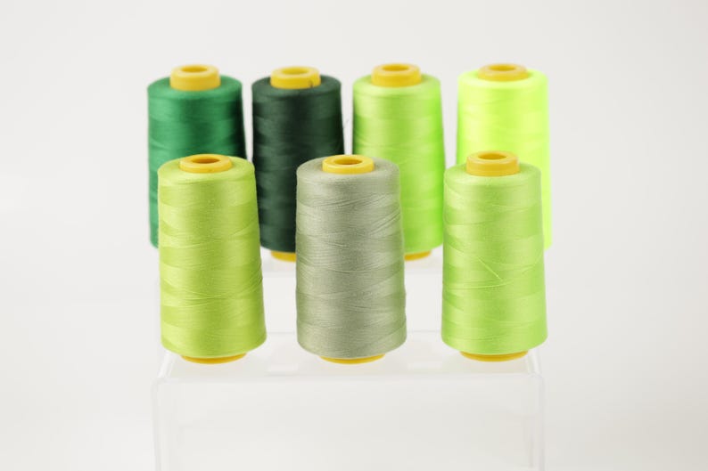 Lime Green Polyester Sewing Thread, All Purpose 4150 Yards - Etsy