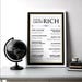 Motivational Poster Print Money Success Wall Art for Office, Business ...