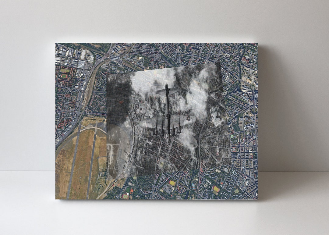 WW2 Canvas Print of B-17 Over Berlin, Germany Feb 3rd, 1945 - Etsy