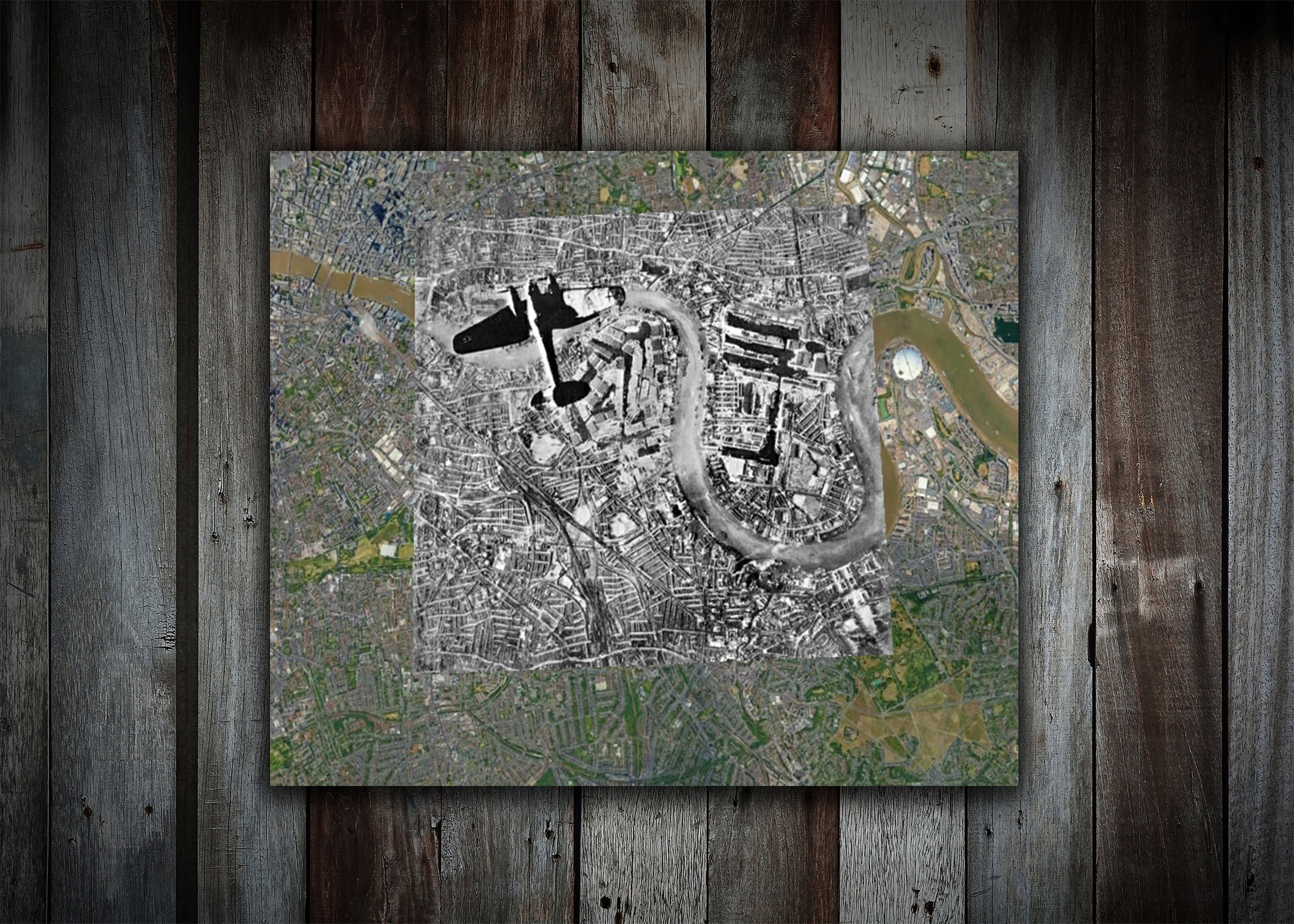 WW2 Canvas Print of Heinkel He 111, Flying Over London in September ...