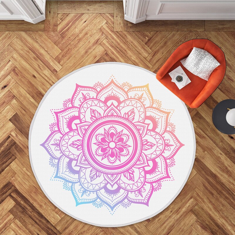Round Yoga Mat - Etsy