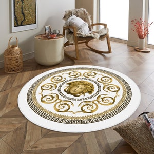 Greek Pattern Rug, Medusa Pattern Rug, Medusa Rugs, Living Room Rug ...
