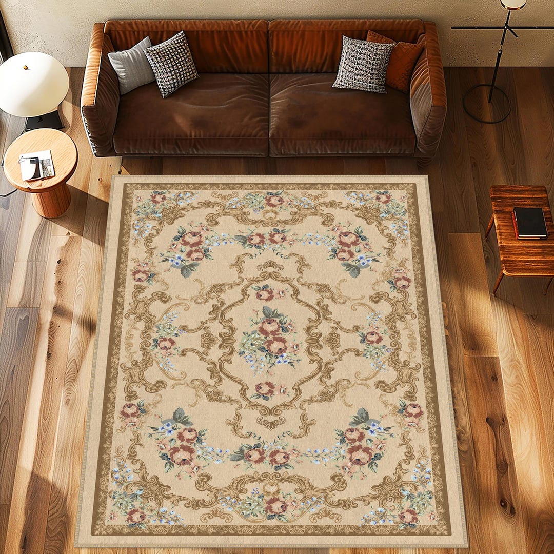 Flora Pattern Carpet, Farmhouse Rug, Red Carpets, Floral Vintage Rug ...