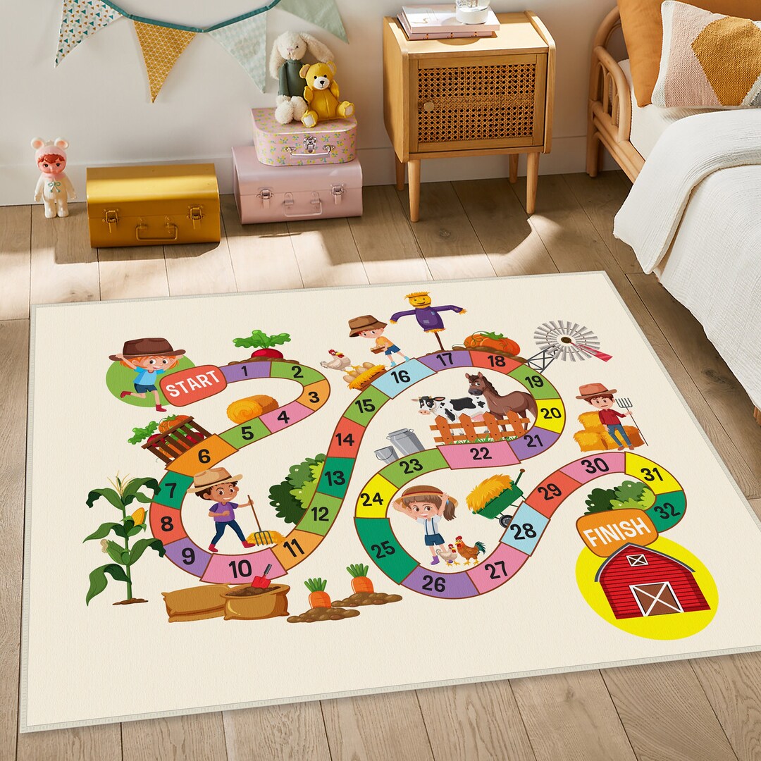 Educational Rug, Kids Educational Rug, Numbers Rug, Alphabet Rug ...