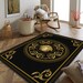 Medusa Gold Carpet, Gold Bordered Carpets, Greek Mats, Custom Rug ...