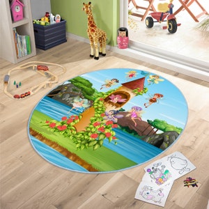 Fairy Rug, Forest Fairy Carpet, Fairy Kids Carpet, Soft Babyrug ...