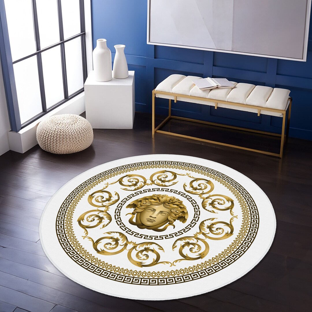 Greek Pattern Rug, Medusa Pattern Rug, Medusa Rugs, Living Room Rug ...