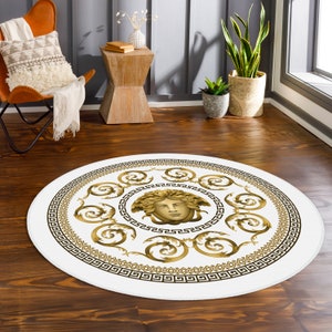 Greek Pattern Rug, Medusa Pattern Rug, Medusa Rugs, Living Room Rug ...