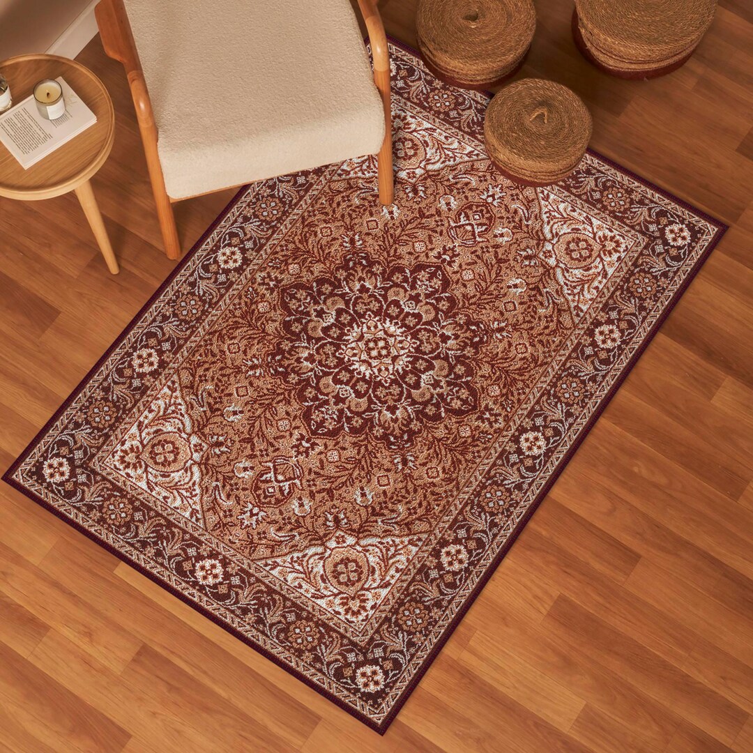 Traditional Desing Farmhouse Rug, Vintage Style Area Rug, Traditional ...