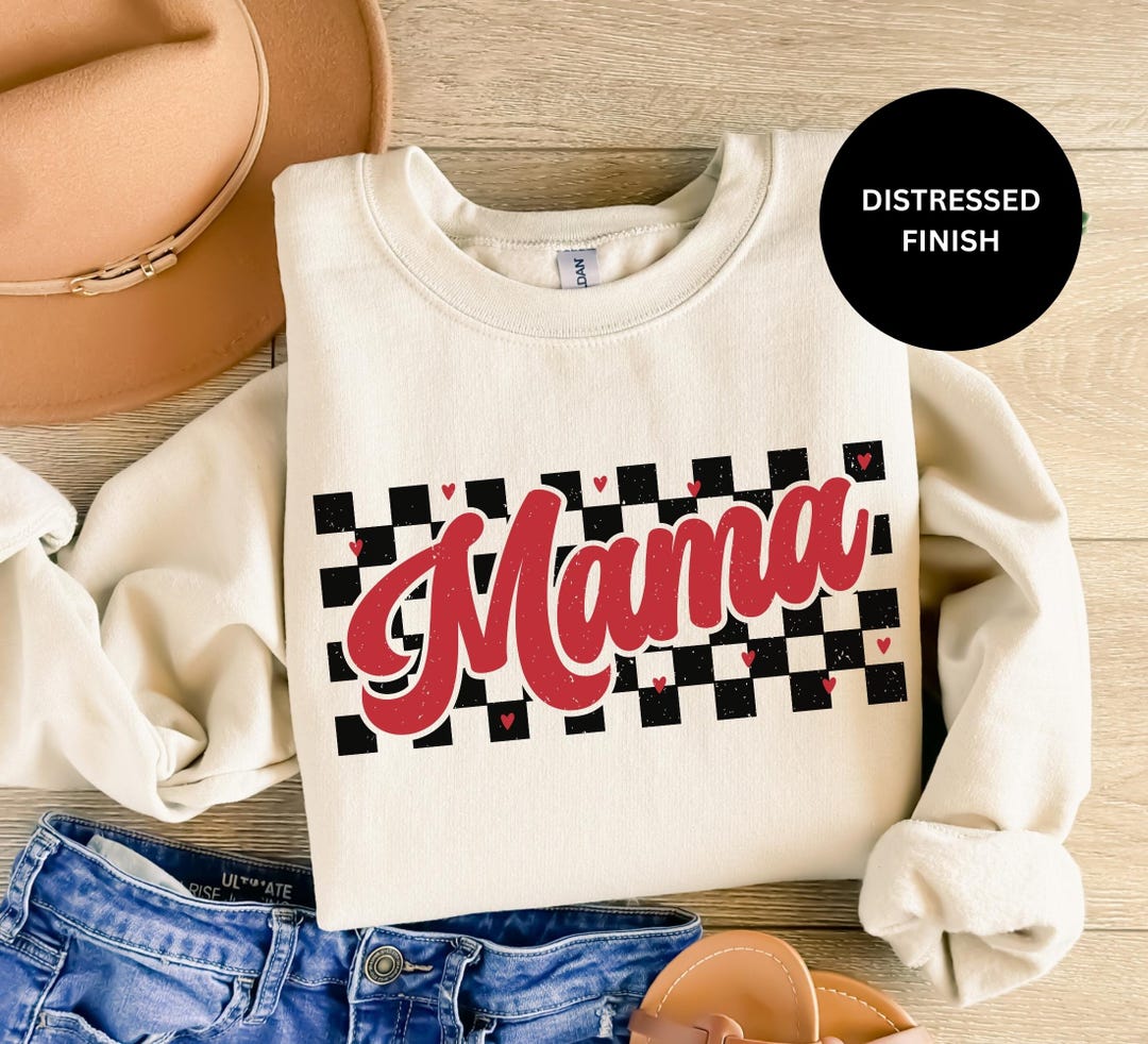 Checkered Mama PNG Varsity Mama Png Mothers Day Png Retro Mama Checker ...