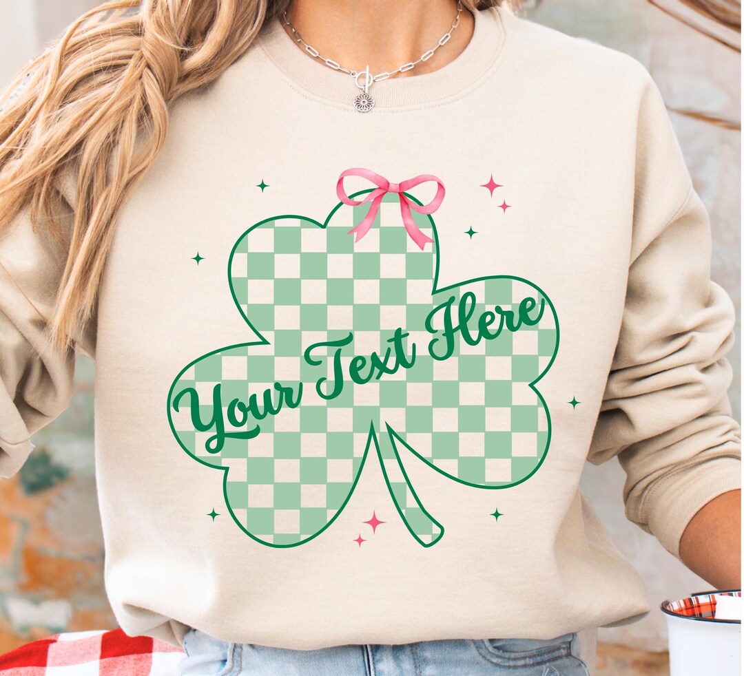 Custom St Patricks Day Shamrock Shirt Png | Personalised Pattie's Day ...