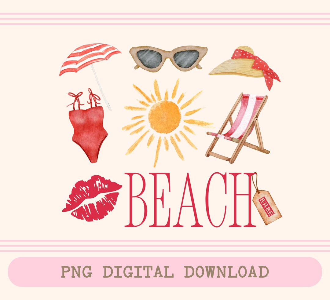 Coquette Summer Png Beach Babe Png Summer Aesthetic Png Beach Vibes Png ...