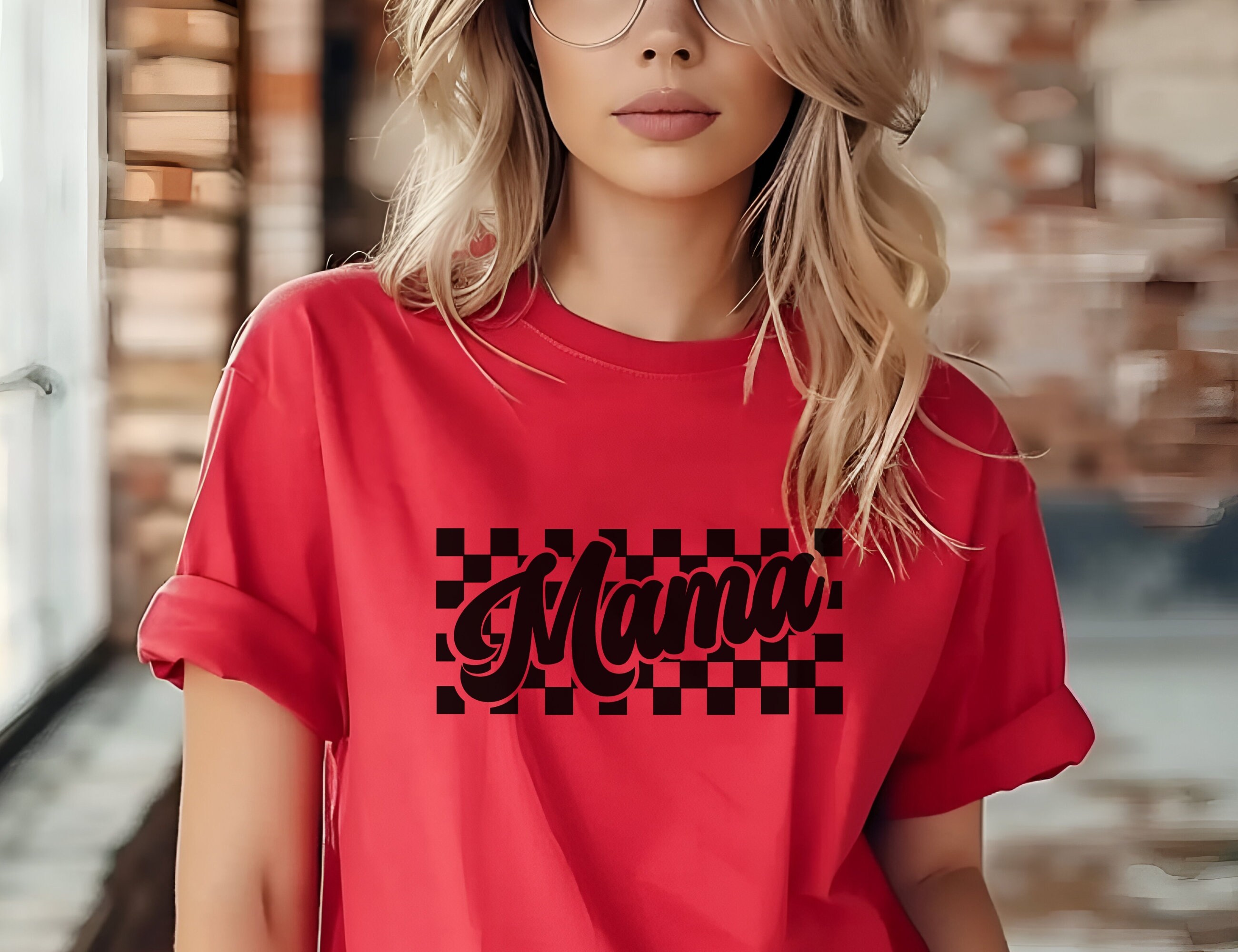 Retro Checkered Mama PNG, Mom Png, Retro Mom Life , Cool Mom, Groovy ...