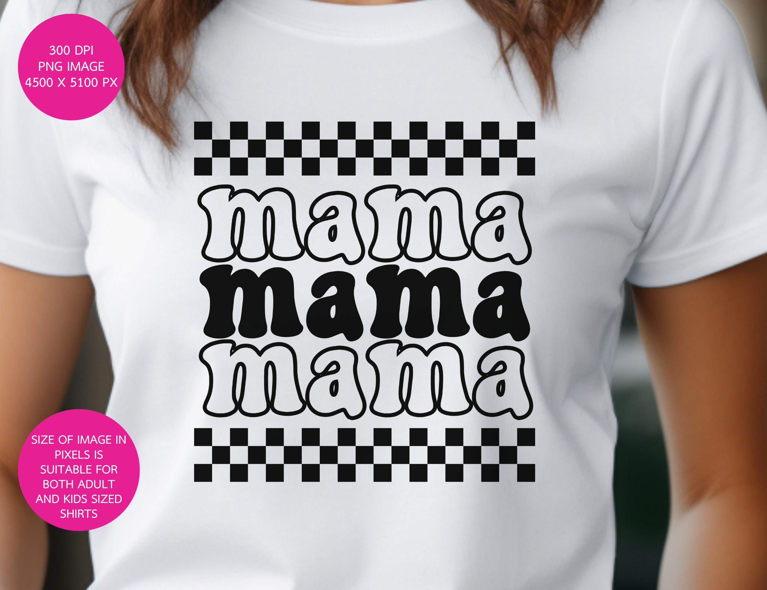 Retro Checkered Mama PNG, Mom Png, Retro Mom Life Digital, Cool Mom ...