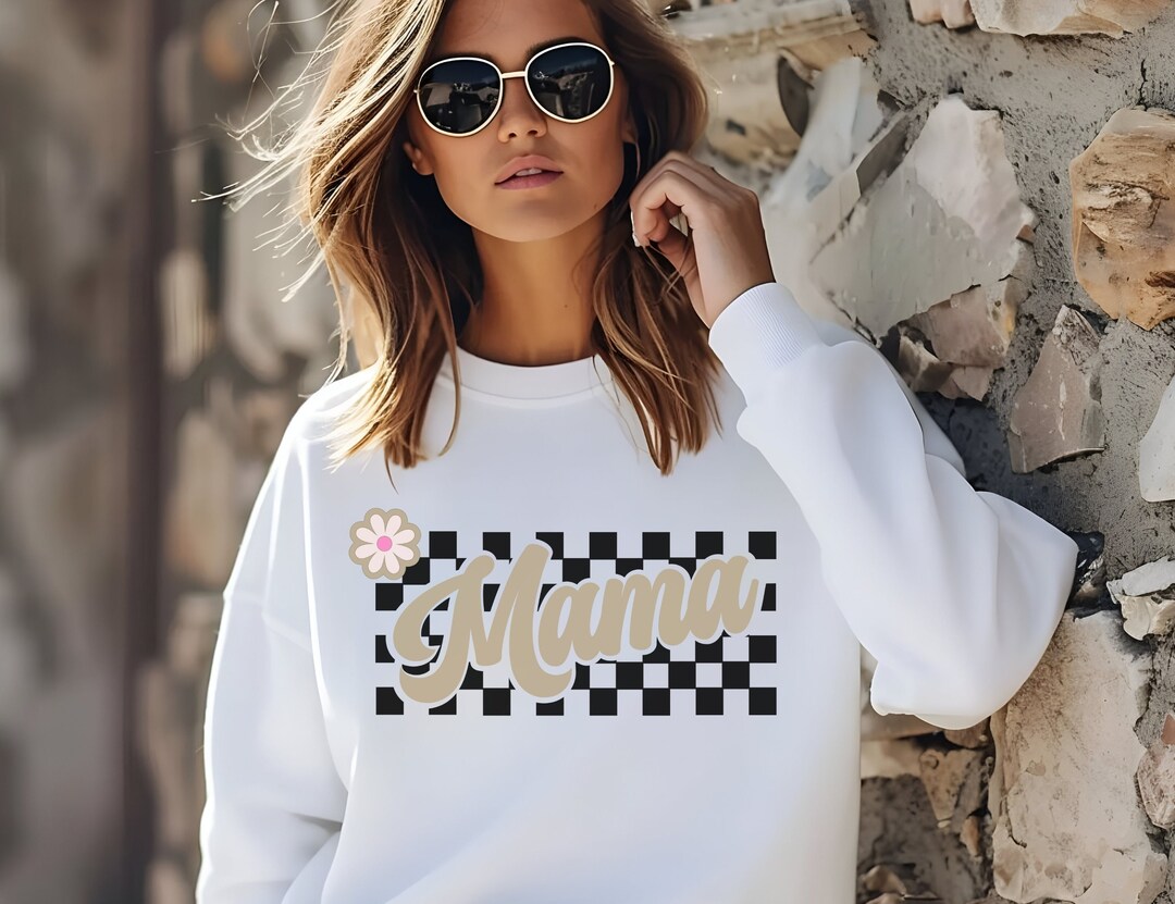 Retro Checkered Mama PNG, Mom Png, Retro Mom Life , Cool Mom, Groovy ...