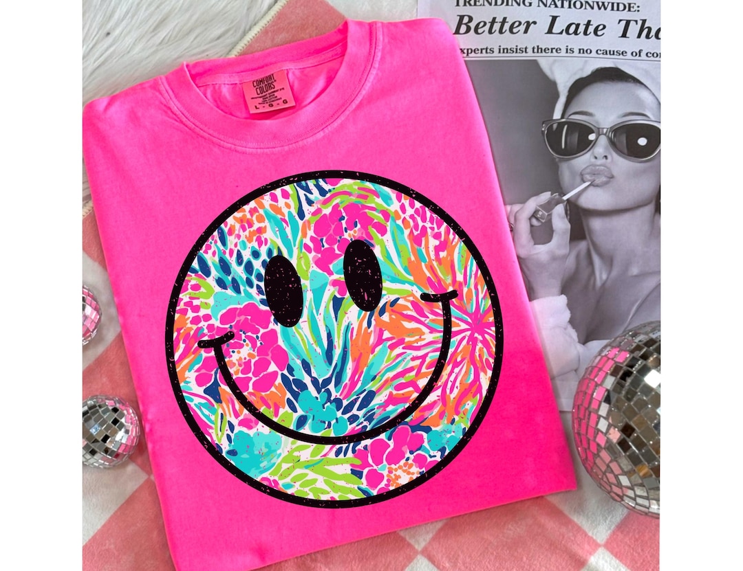 Smiley Face Png | Floral Summer Smile Face | Tropical Beach Vibes ...