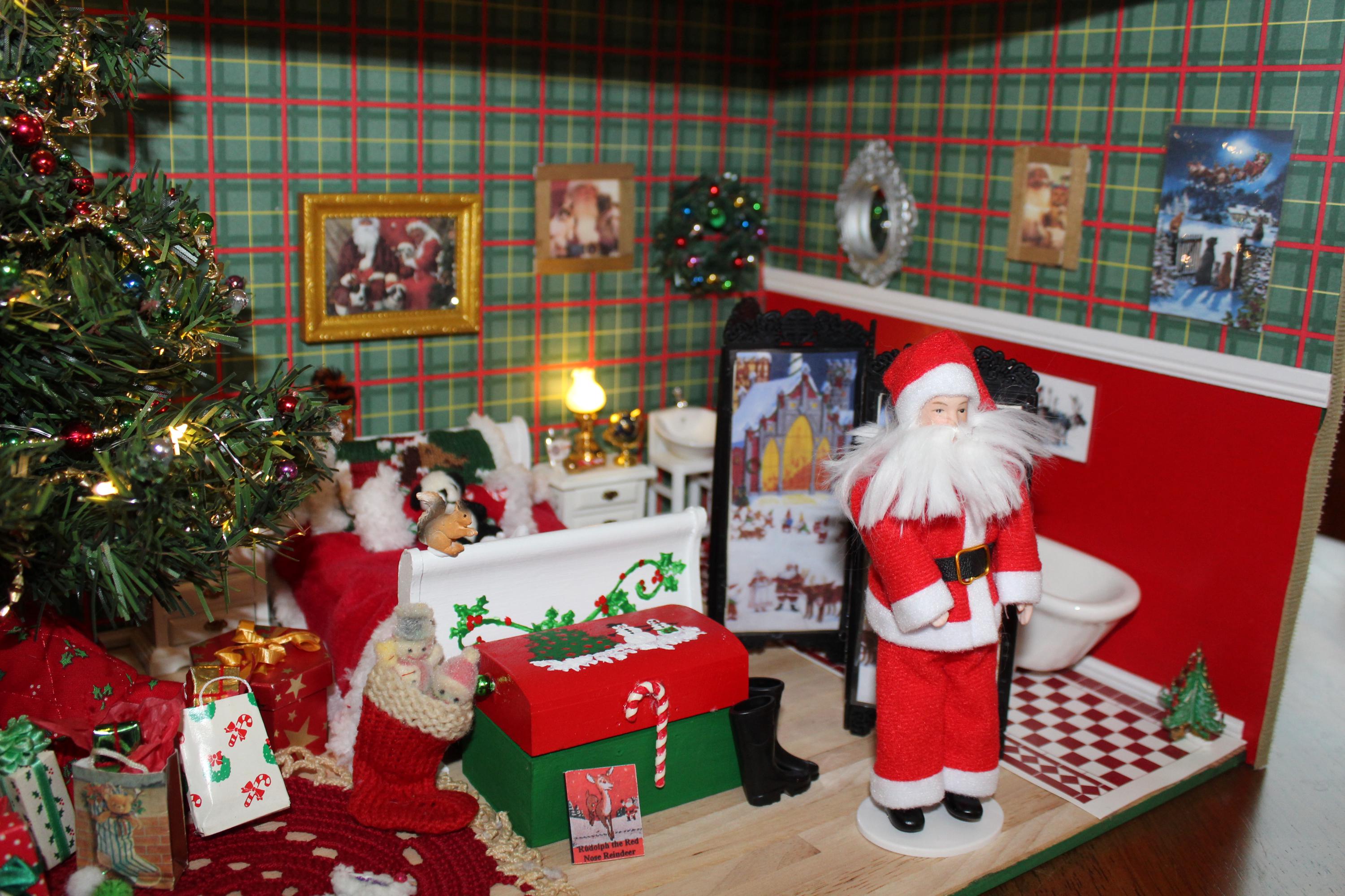 Miniature Santa's Bedroom Room Box - Etsy