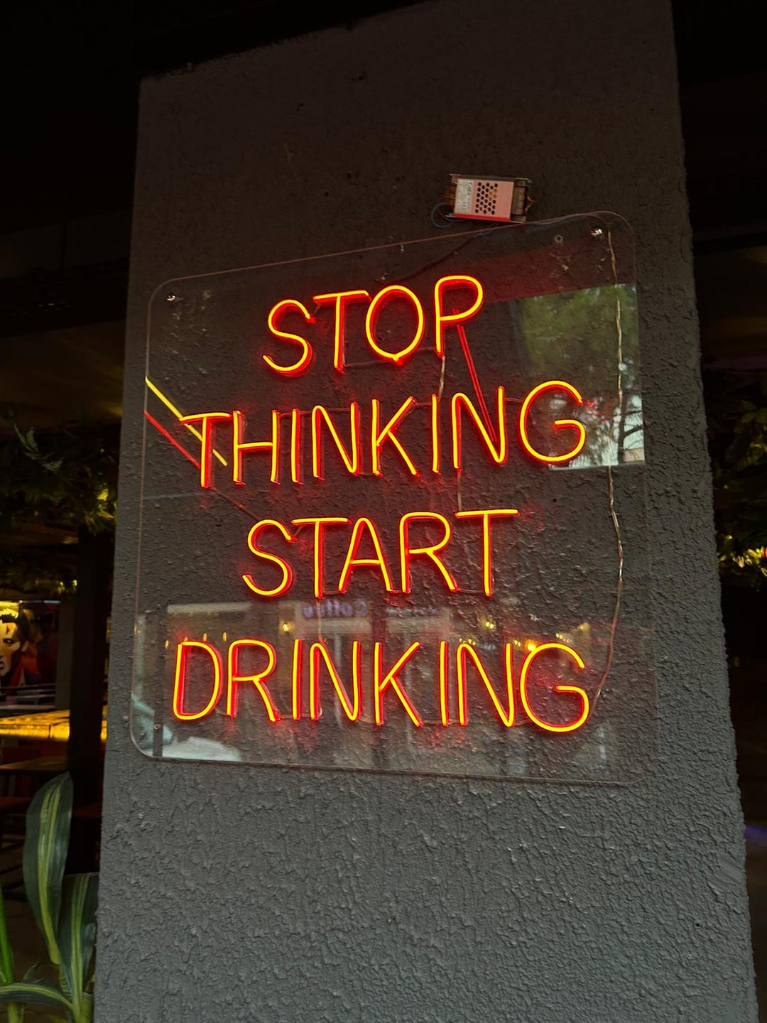 Neon Sign, Custom Neon Sign, Bar Decor, Coffee Decoration, Stop ...