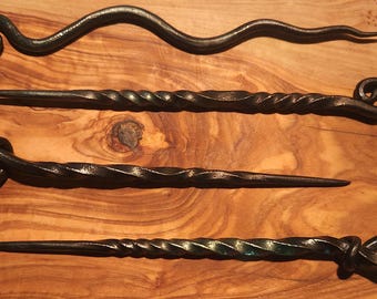 Hand Forged Knot Hair Pin Hand Made by Blacksmith Knotted Hair Stick - Etsy
