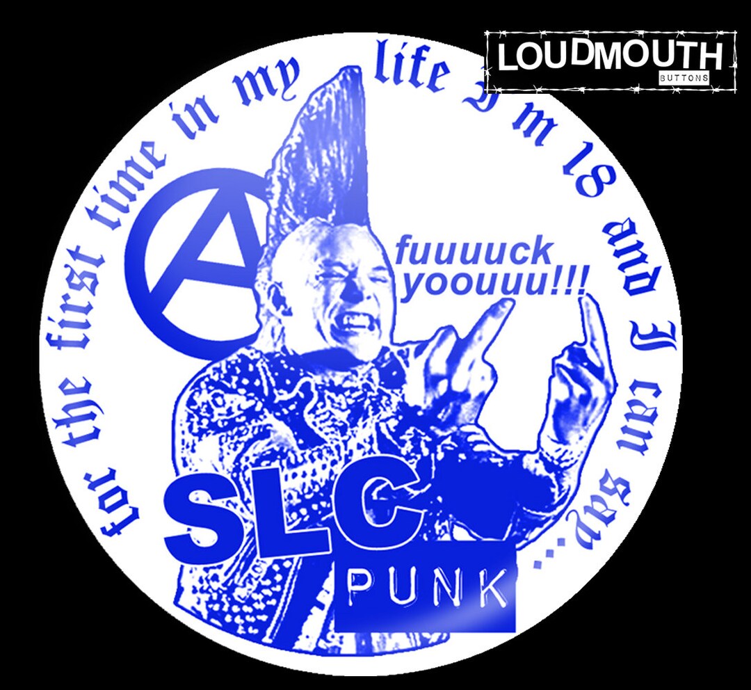 SLC Punk Large 2.25" Button Punk Movie, Steve O, Cult Movie - Etsy