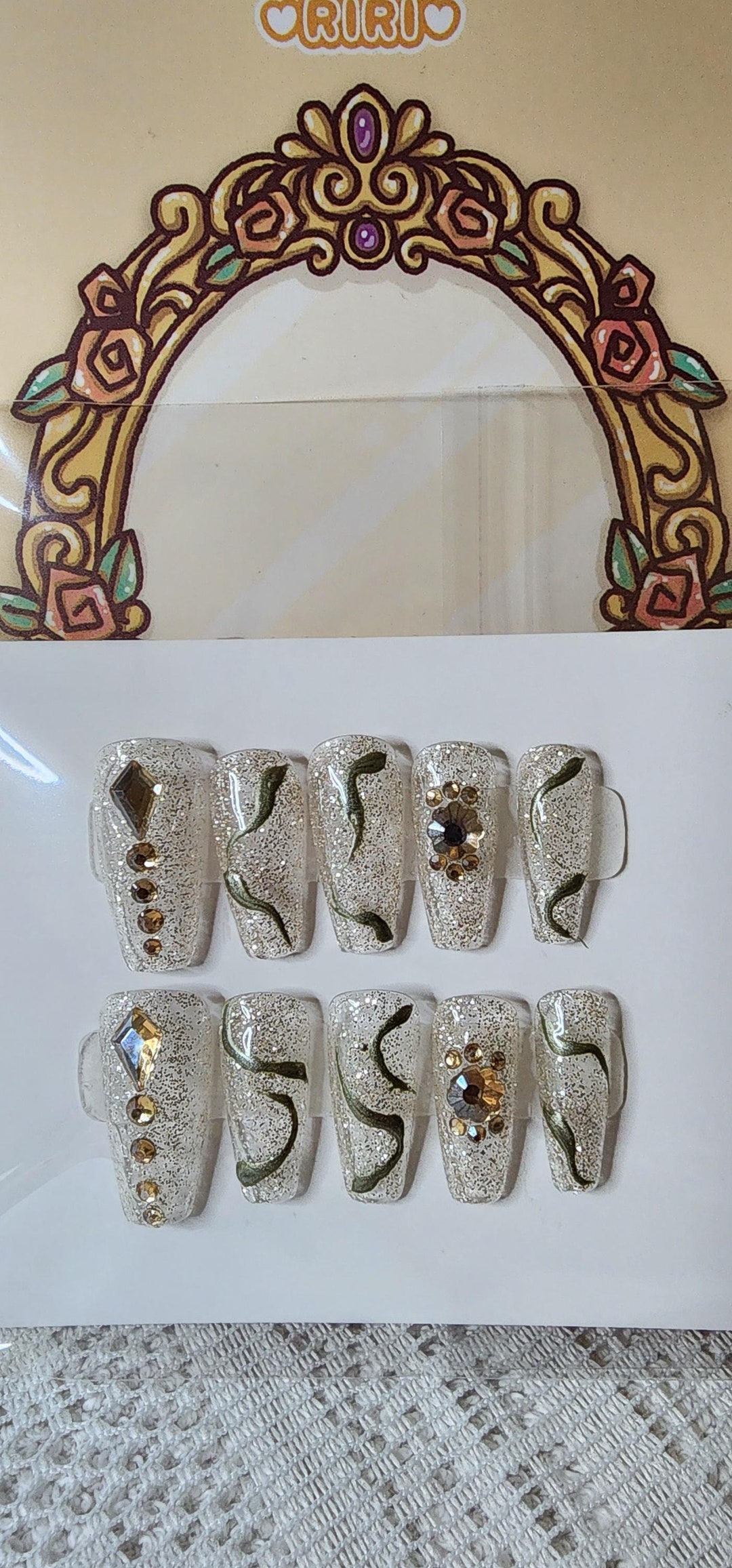 Beautiful Nail Art Handmade Sets. Readymade or Custom Designs Available ...