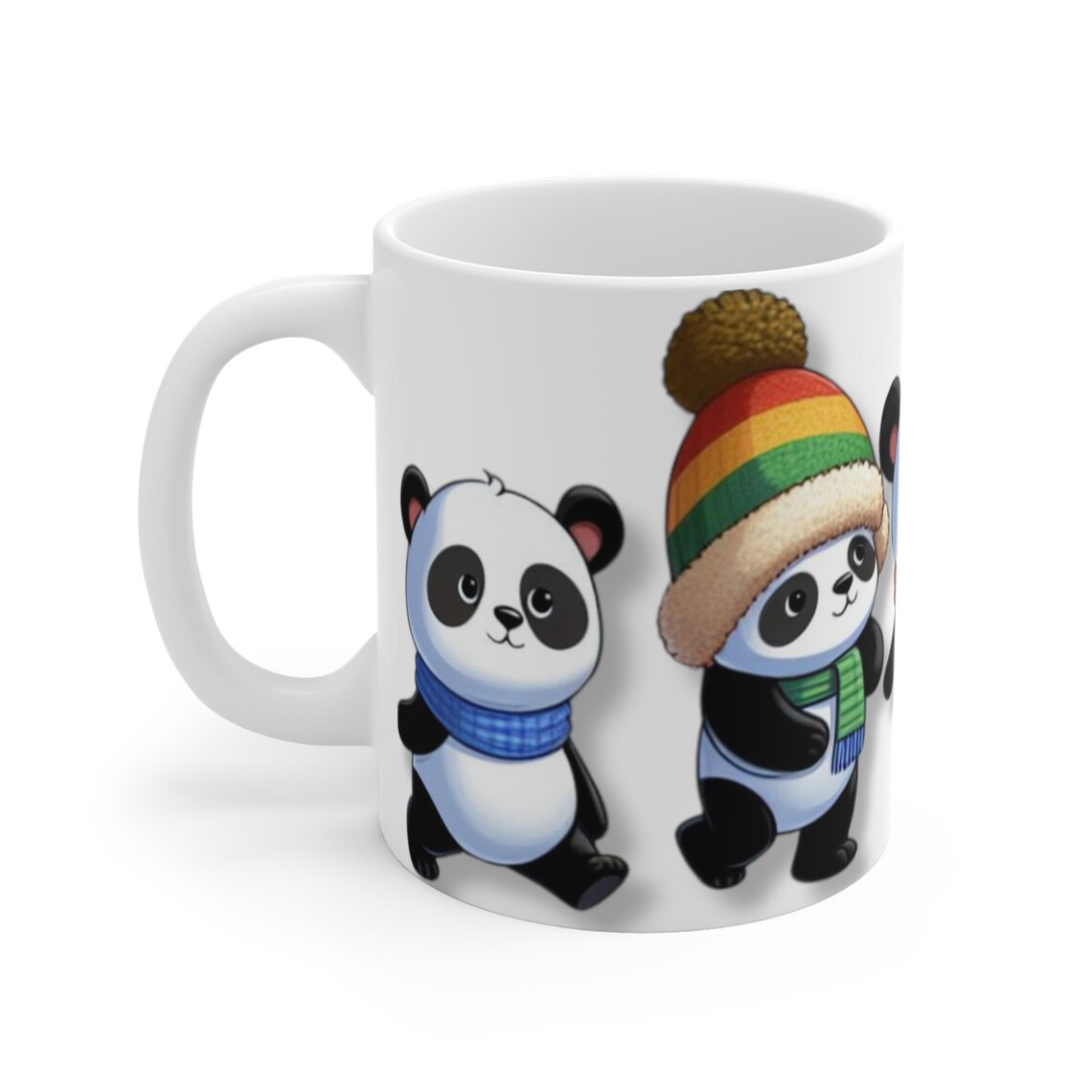 Panda Power - Adorable Cartoon Panda Coffee Mug - Etsy