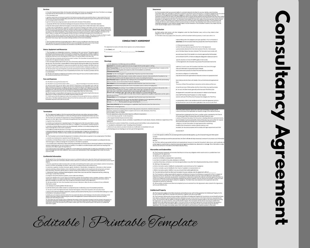 Consultancy Agreement: Guidelines and Templates for Effective ...