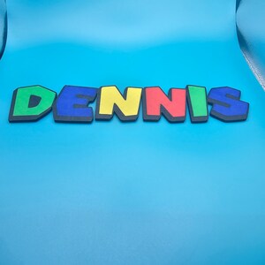 Custom 3D Printed Mario-inspired Name Plate Personalize Your Space With ...