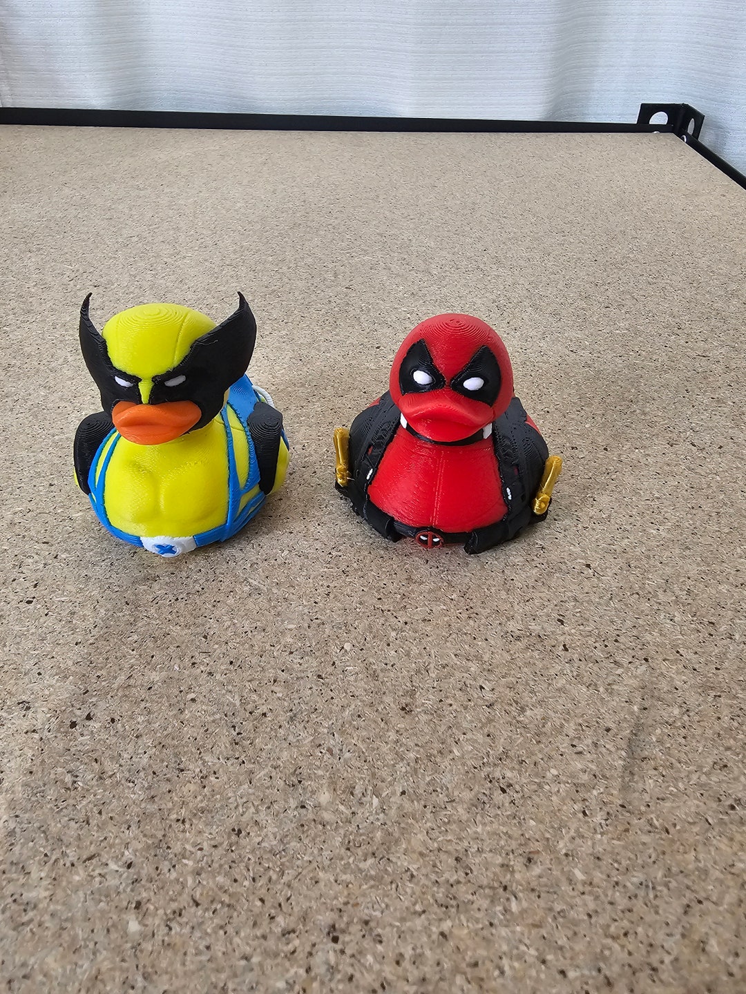 Quirky 3D Printed Deadpool Duck / Wolverine Duck Unique Home Decor ...