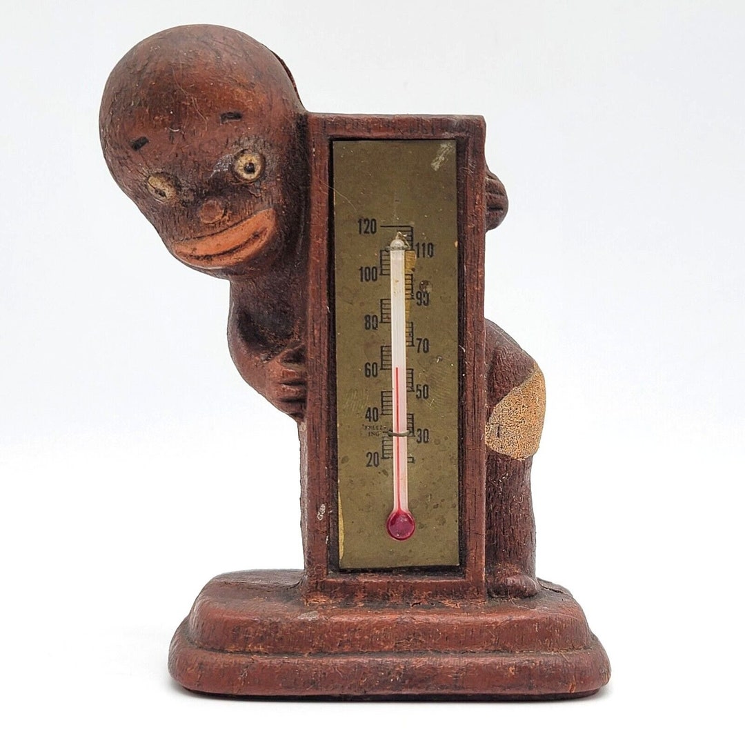 Dapper Dan the Weather Fan VTG Handcrafted Thermometer 1949 Multi ...