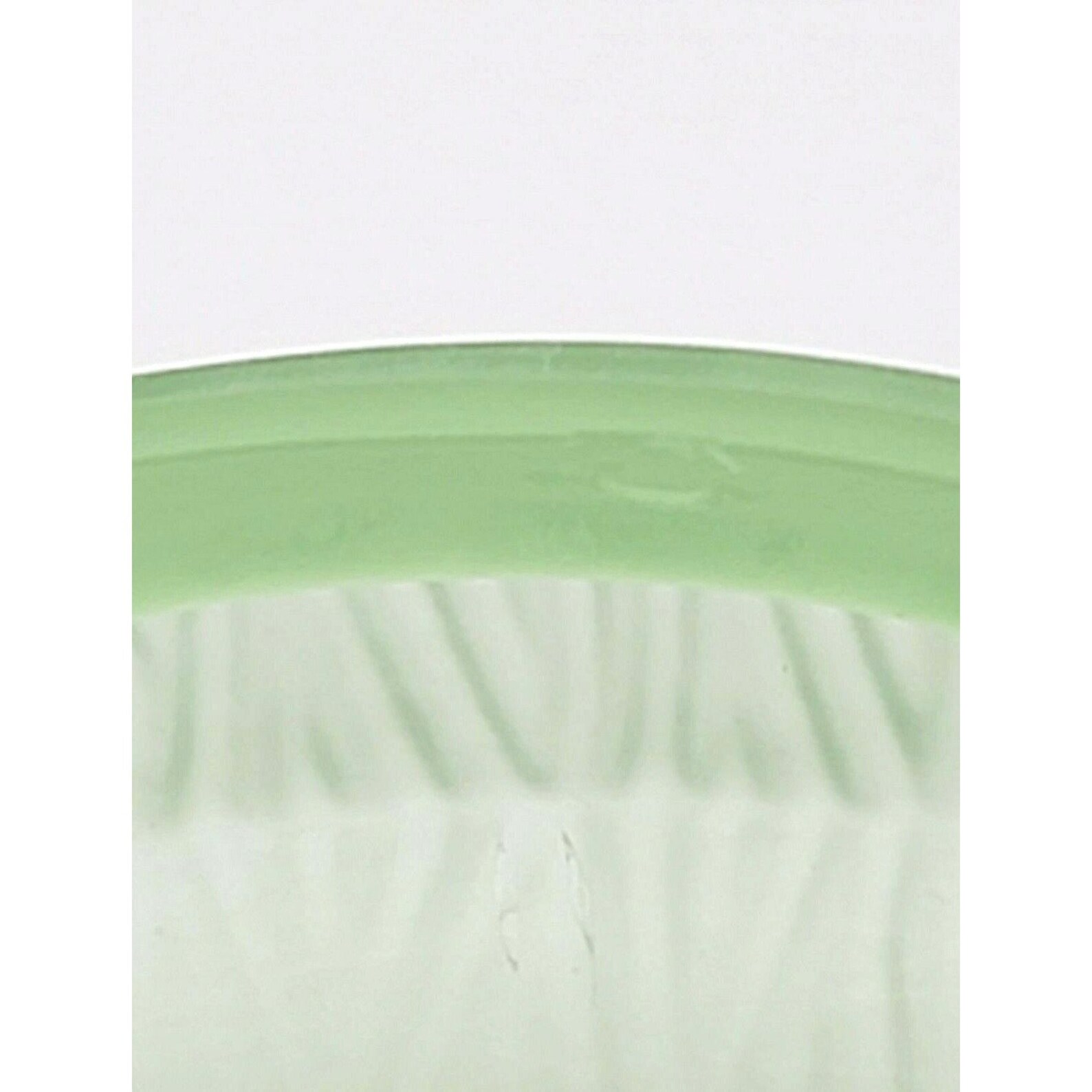 L.E. Smith "standing Terrier" Frosted Green Satin 1930's Glass Powder ...