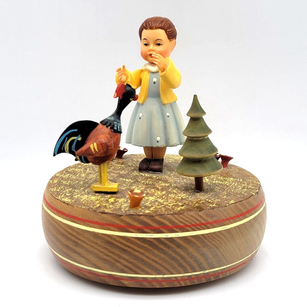 Thorens Anri Rotating Music Box Plays Hi Lilli Hilo Switzerland VTG HTF ...