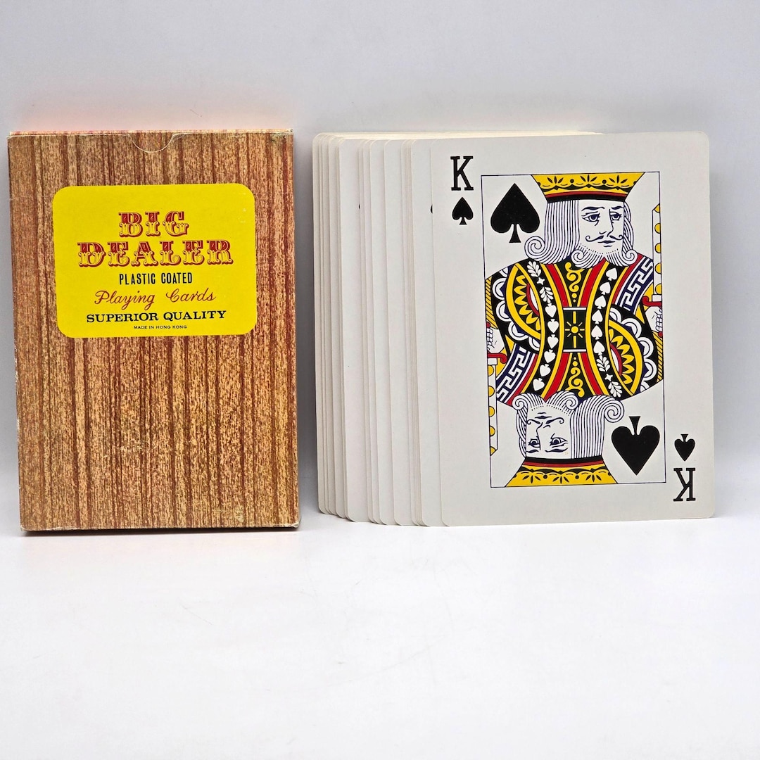 Big Dealer Plastic Coated Playing Cards Set With Jokers Made in Hong ...