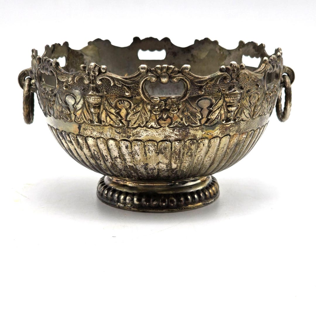 Silverplate Vintage Holiday Imports Japan Bowl W/ Ornate Design ...