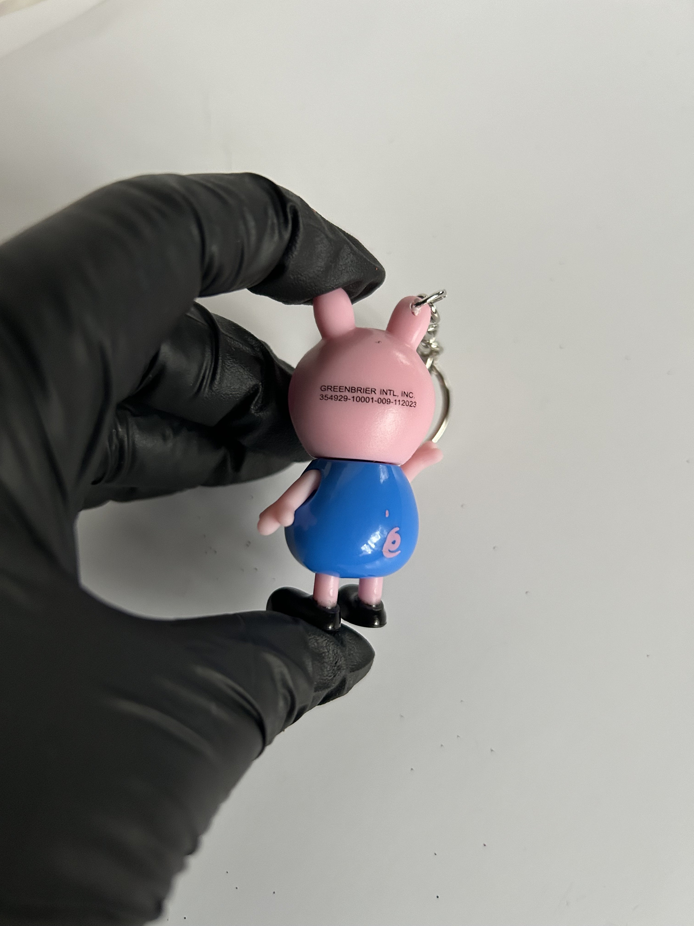 Upcycled Peppa Pig George Pig Custom Keychain ~ Official Peppa Pig ...
