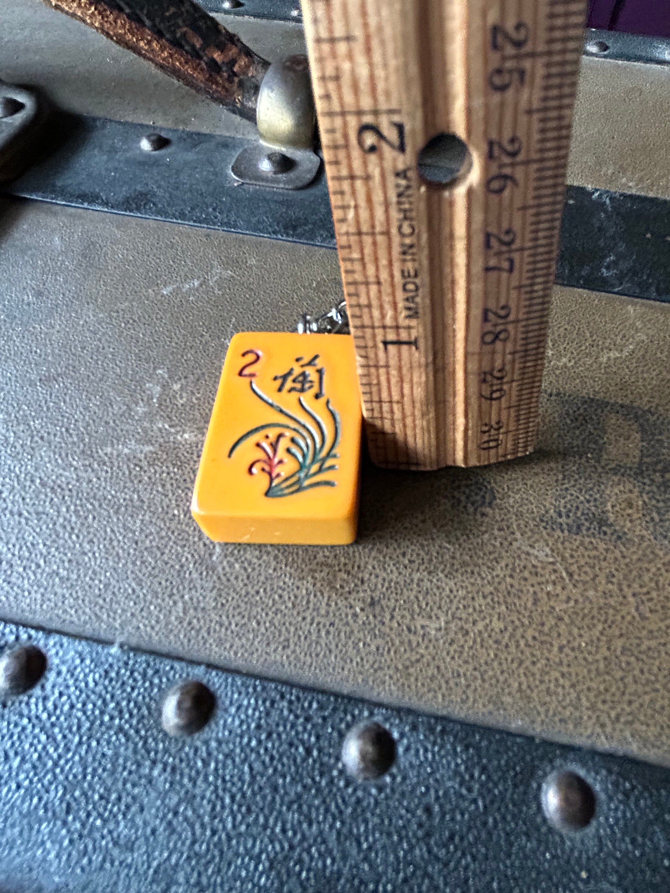 Authentic Vintage Upcycled Bakelite Mahjong Keychain Guaranteed ...