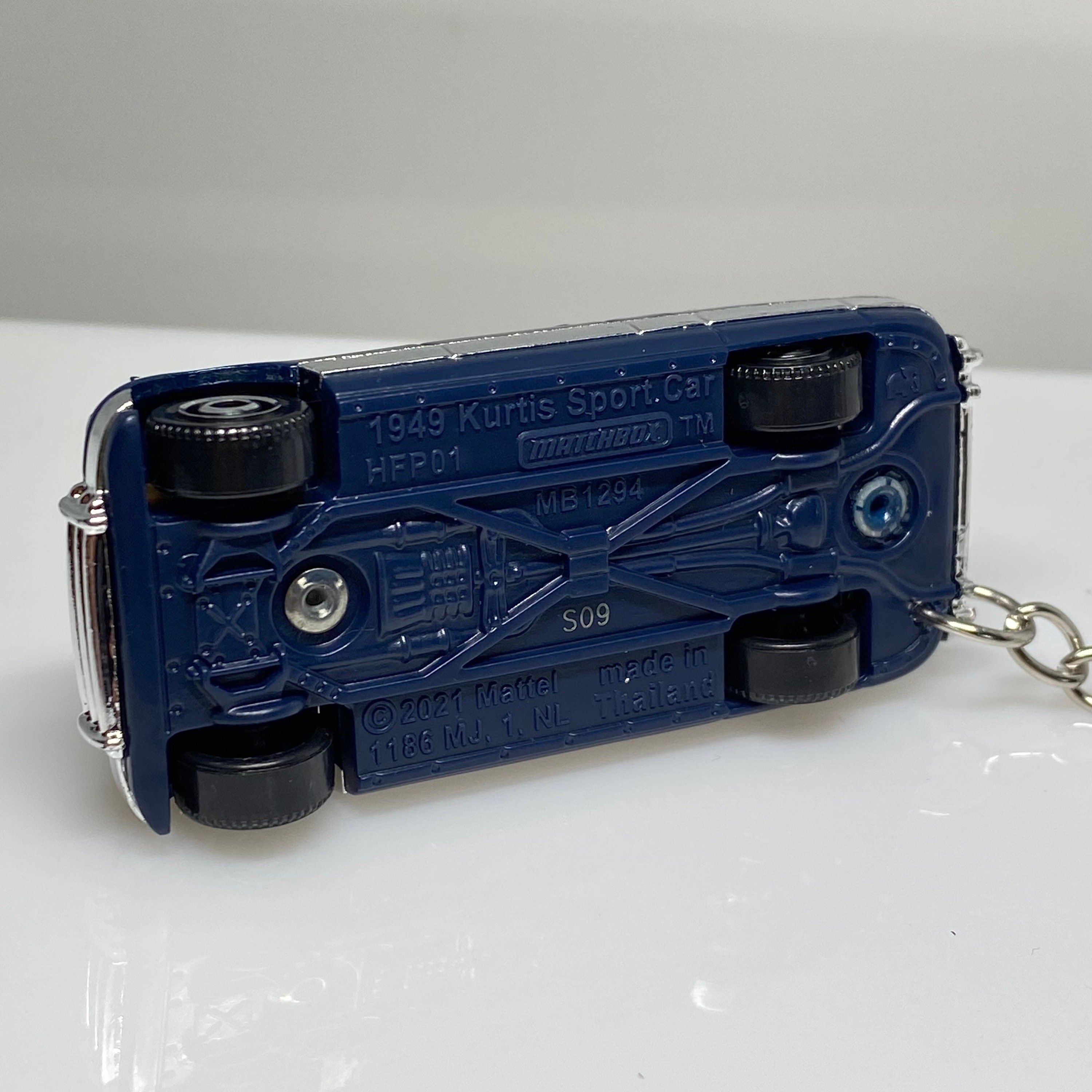 Blue 1949 Kurtis Sports Car Custom Made Keychain Official MATCHBOX ...