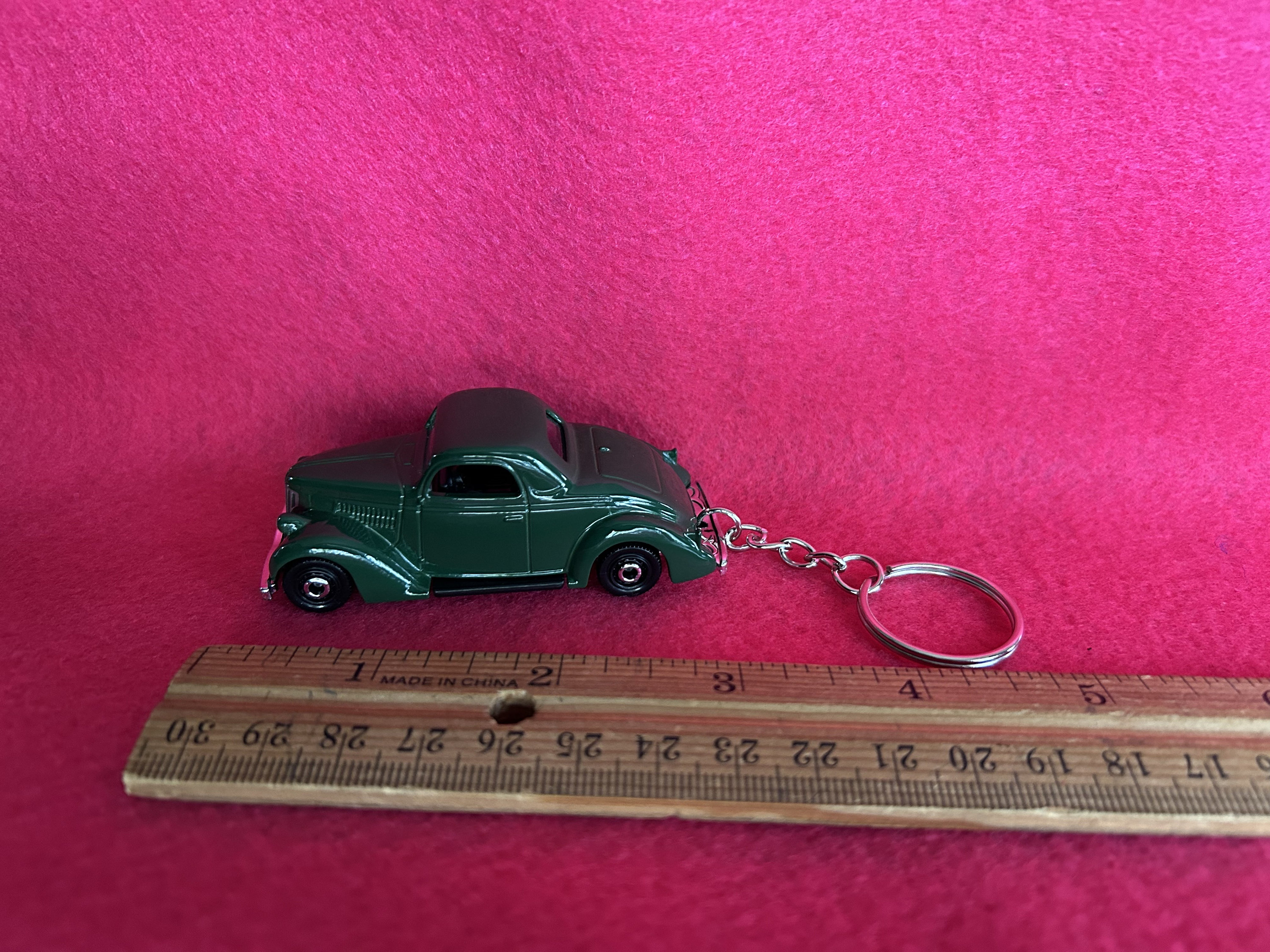 Green 1936 Ford Coupe Custom Made Keychain ~ Official MATCHBOX Upcycled ...