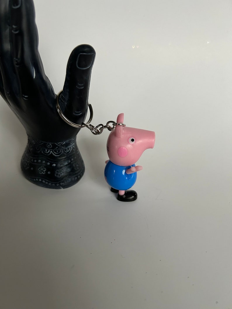 Upcycled Peppa Pig George Pig Custom Keychain ~ Official Peppa Pig ...