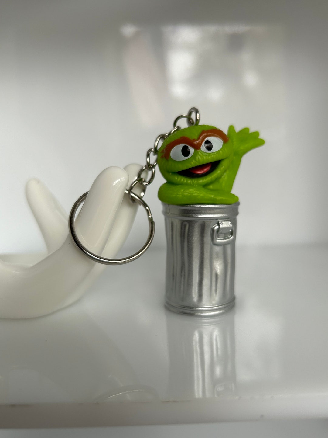 Oscar the Grouch Handmade Keychain Official Muppets Sesame Street ...