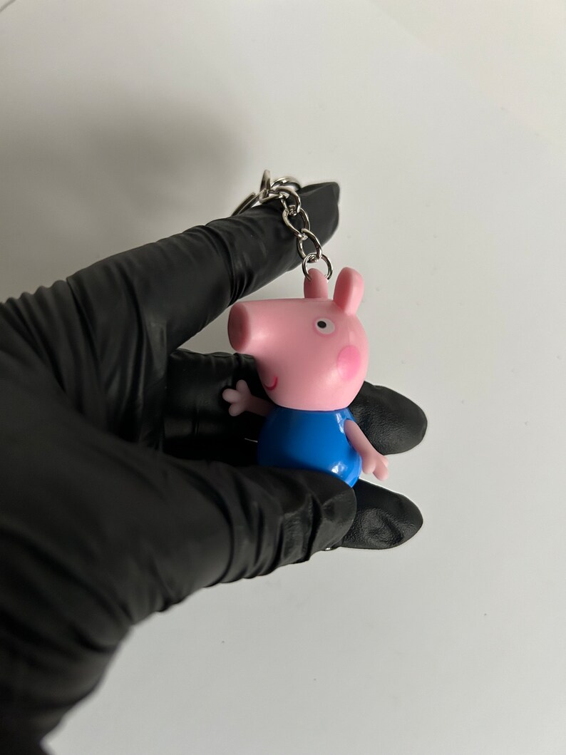 Upcycled Peppa Pig George Pig Custom Keychain ~ Official Peppa Pig ...